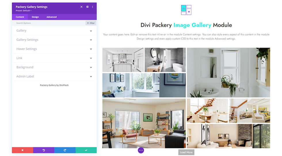 Packery Gallery Module Overview - DiviFlash Docs